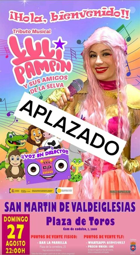 Tributo a Luli Pampin (aplazado) – San Martín de Valdeiglesias