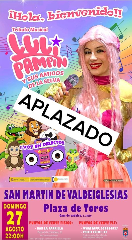 Tributo a Luli Pampin (aplazado) – San Martín de Valdeiglesias